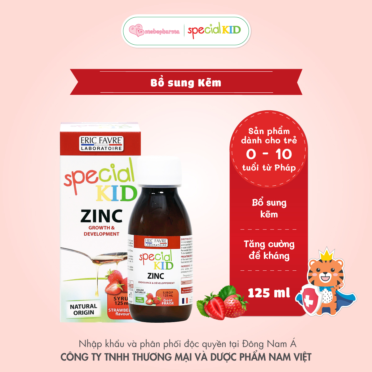 Special Kid Zinc - Siro bổ sung kẽm, tăng đề kháng cho trẻ